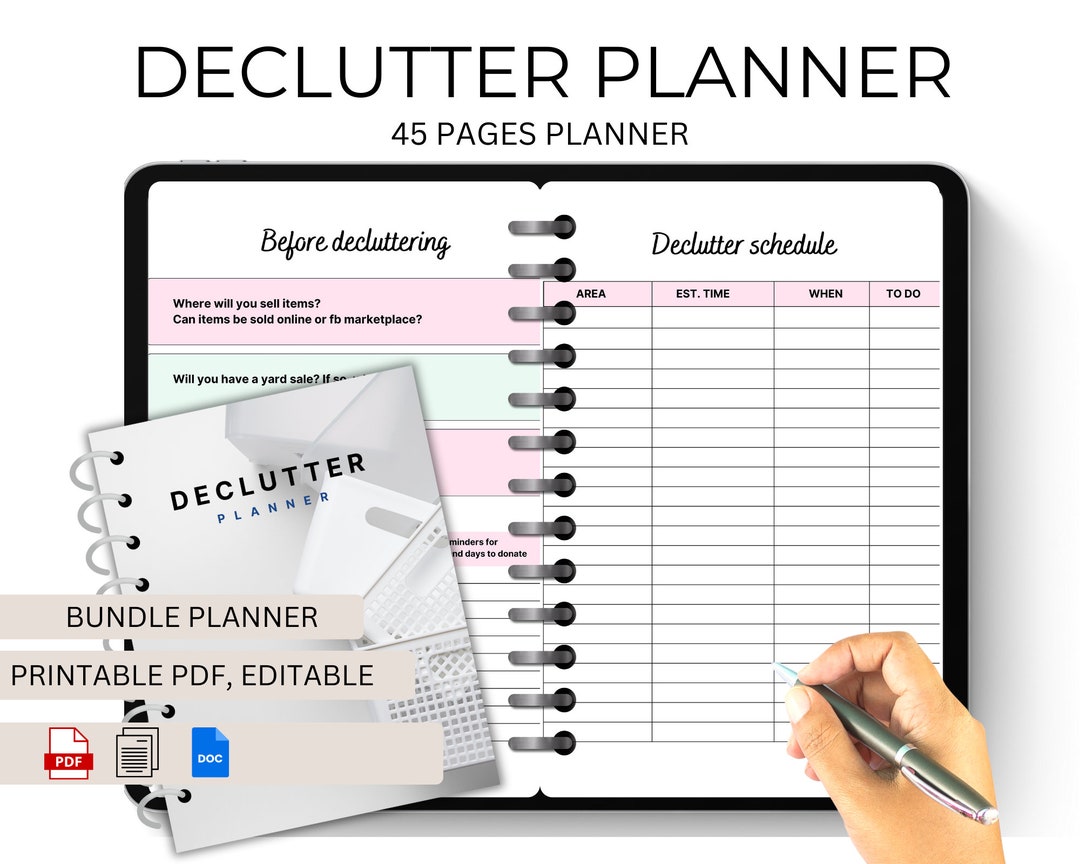 Declutter Planner | Organize Your Space & Simplify Your Life Ultimate Decluttering Planner ...
