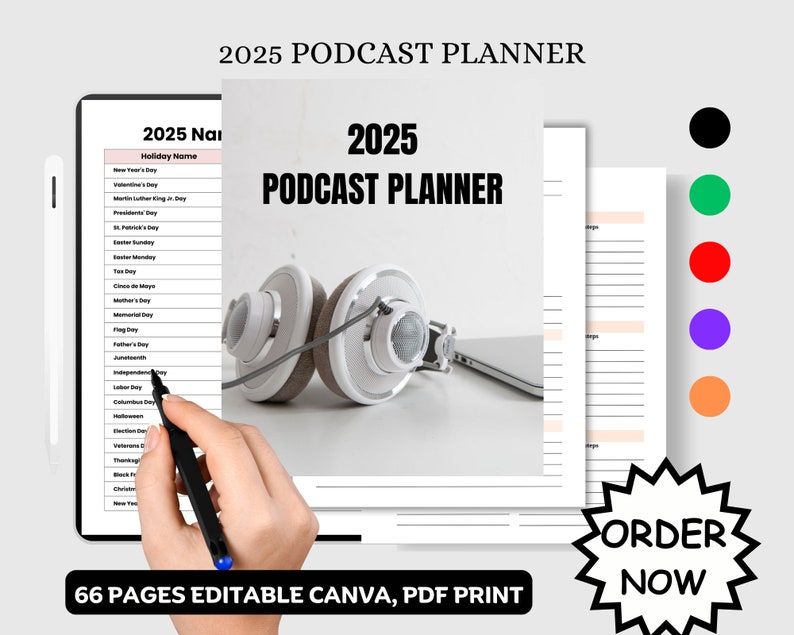 Ultimate Podcast Planner Plan, Record, and Grow Your Show Podcast ...