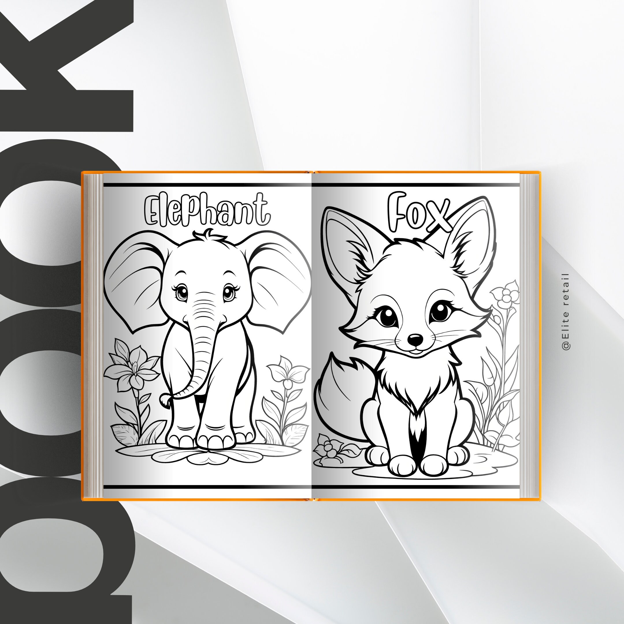 Alphabet Safari Digital Coloring Book: 30 Pages, A to Z Creatures ...
