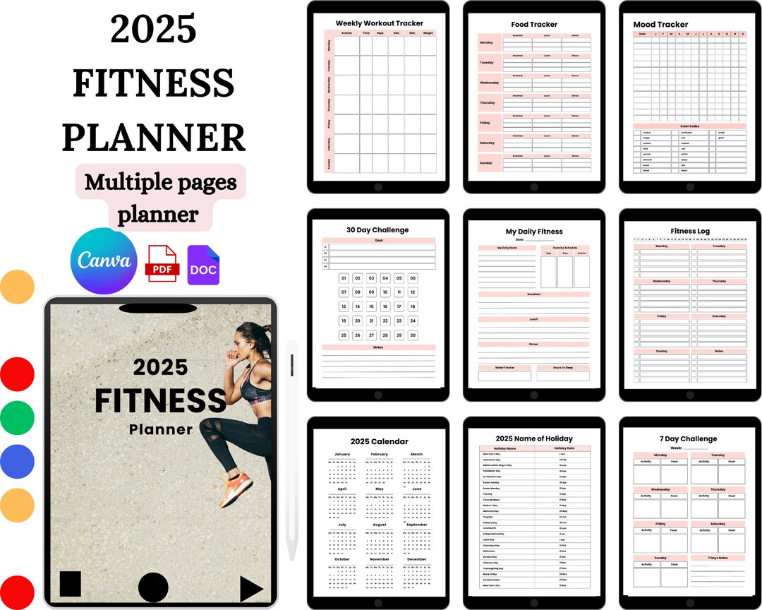 2025 Fitness Planner | Achieve Your Health Goals Ultimate 2025 Fitness ...