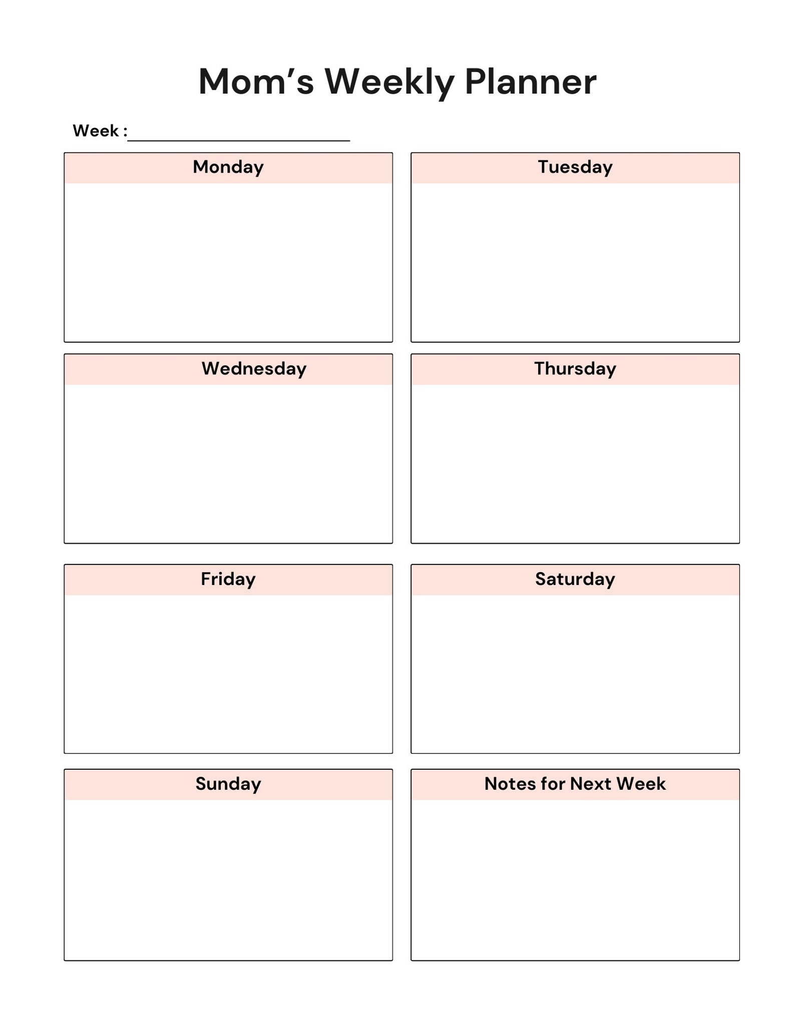 Complete Mom’s Planner Bundle | Digital Download for Managing Family ...