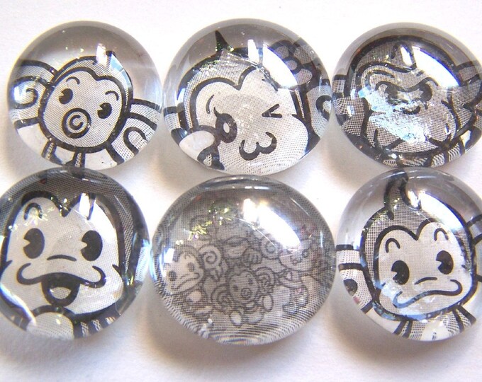 Monkey Ball Marble Magnets Set of 6 Set 2 - Etsy