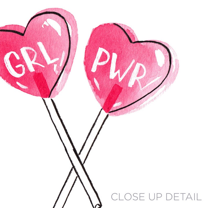 GRL PWR Digital Clipart Instant Download Illustration Collage Ephemera ...