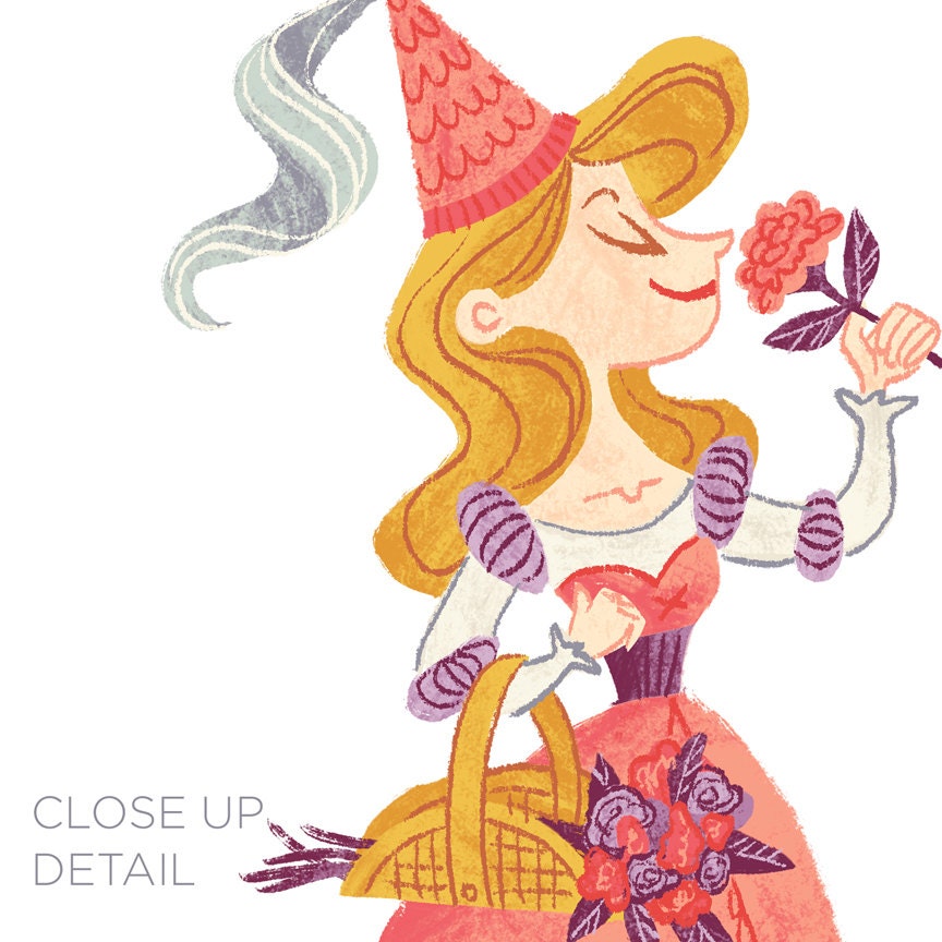 MEDIEVAL TIMES Digital Clipart Instant Download Illustration Princess ...