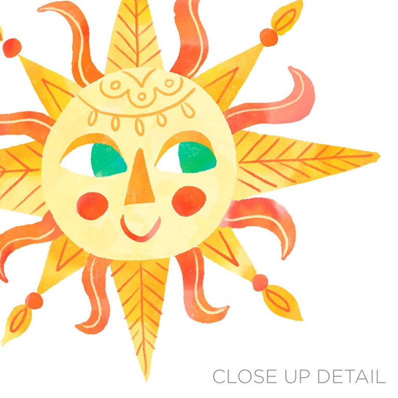 BOHO GYPSY Digital Printable Clipart Instant Download Sun Moon Elephant ...