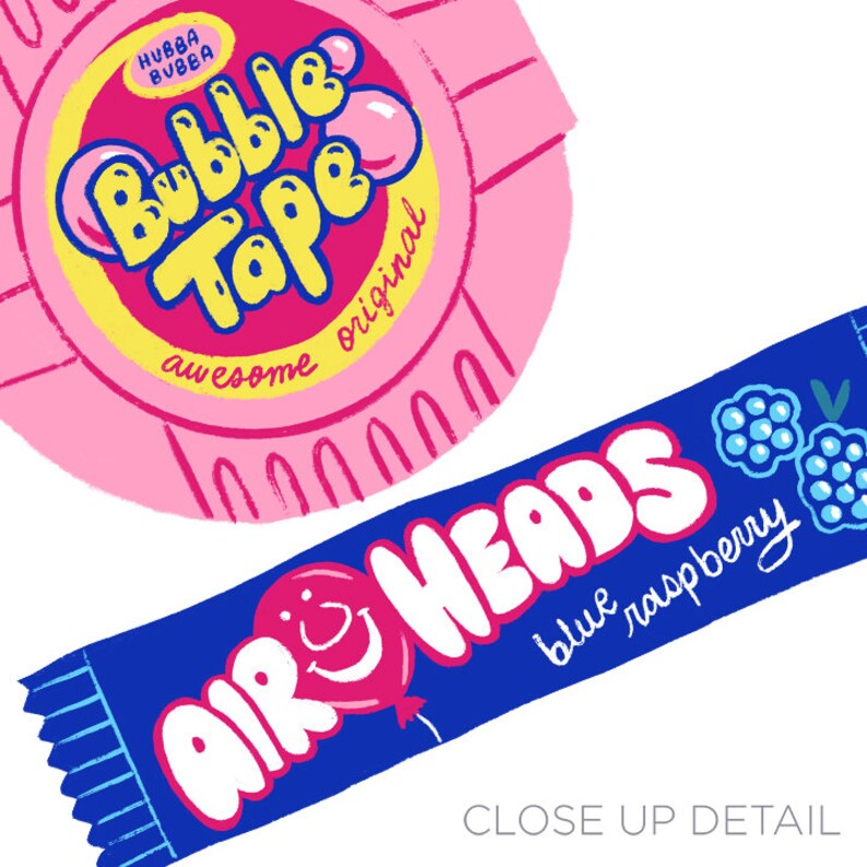 90s CANDY Digital Clipart Instant Download Illustration Clip Art ...