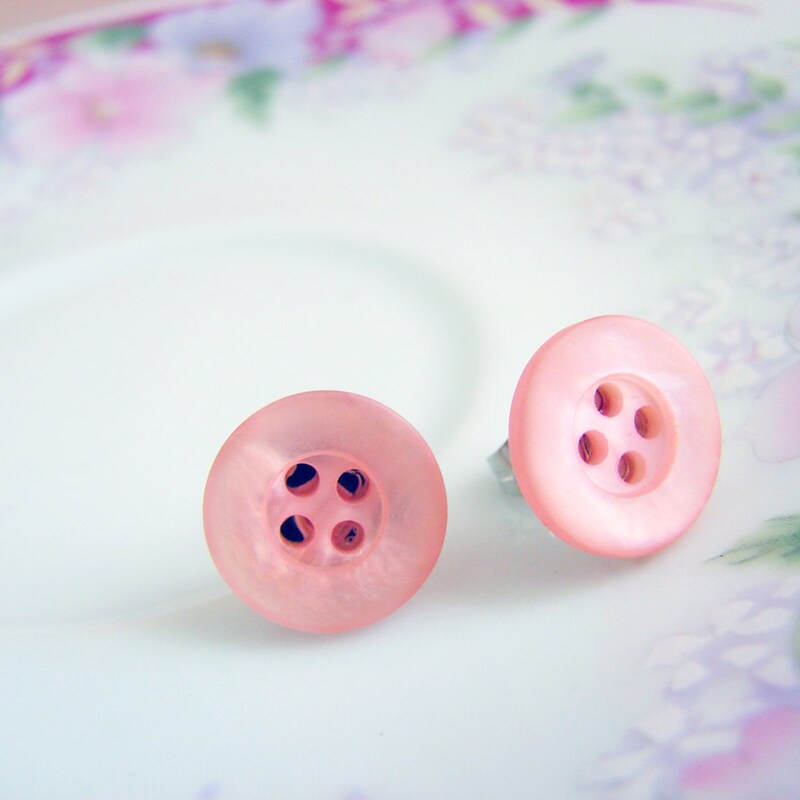 Pink Button - Etsy