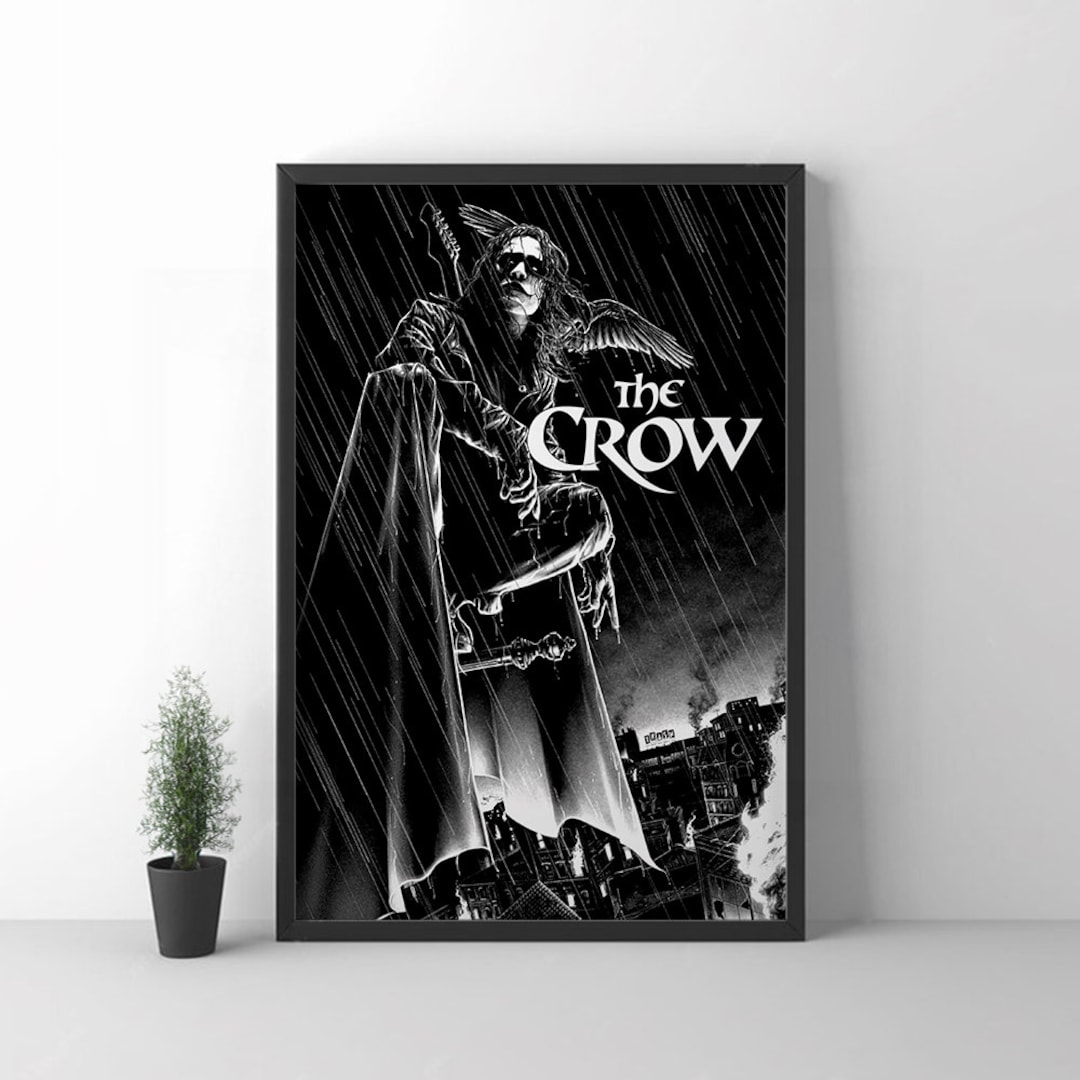 The Crow Movie Poster, Vintage Poster, Home Decor, Room Decor Wall Art ...