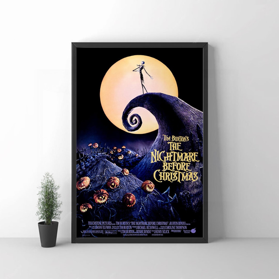 The Nightmare Before Christmas Movie Poster, Vintage Poster, Home Decor ...