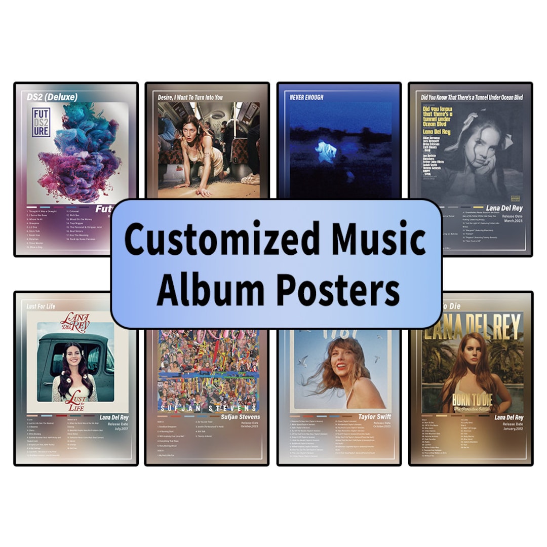 Custom Album Poster, Album Cover Poster, Personalizable Album Print ...