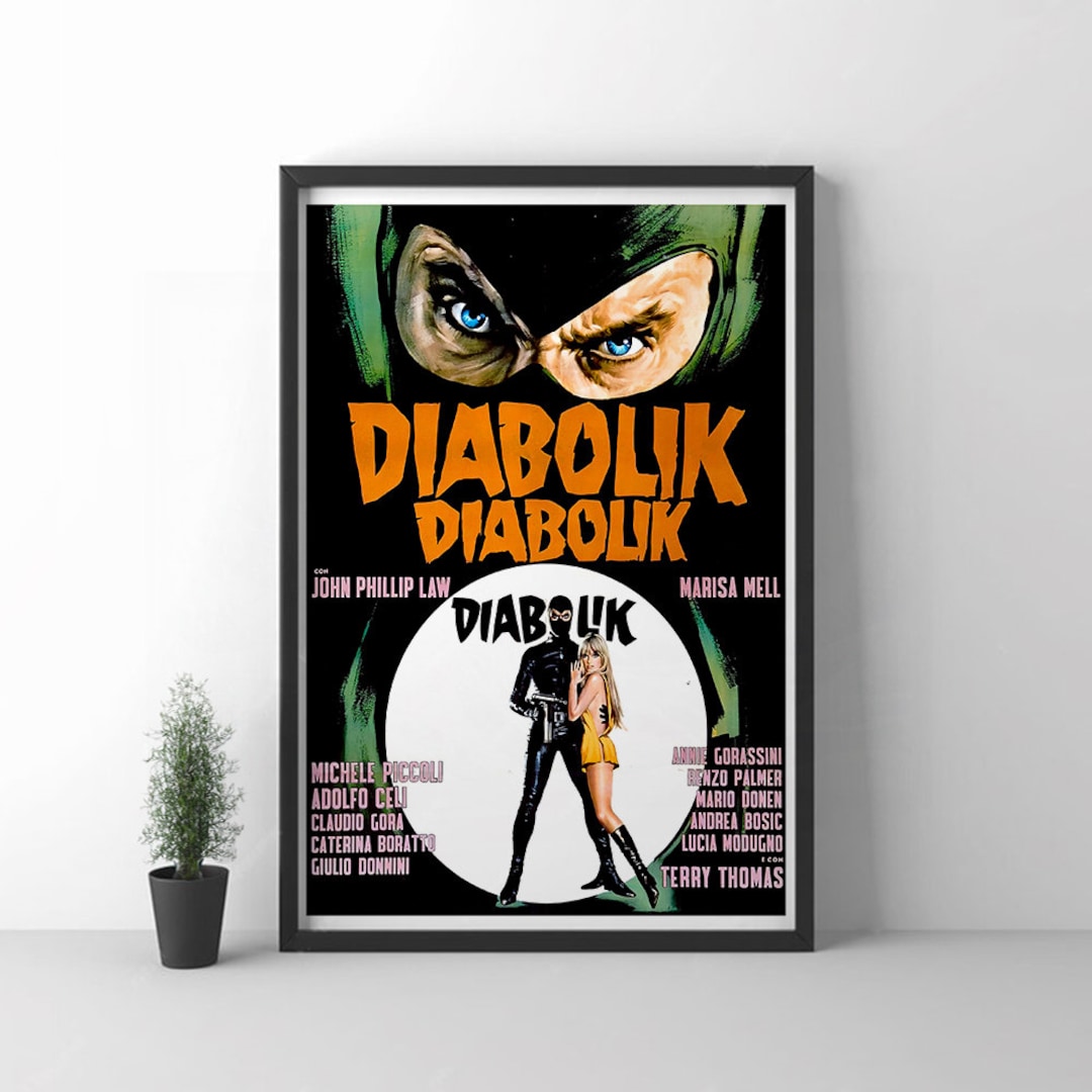 Danger:diabolik Movie Poster, Vintage Poster, Home Decor, Room Decor ...