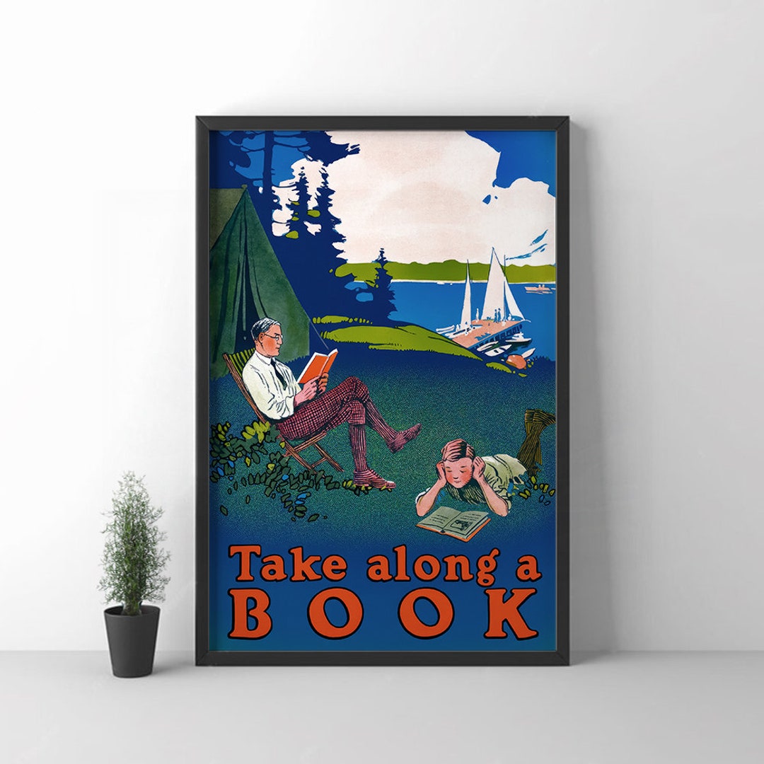 Tack Alone A Book Retro Poster, Vintage Poster, Home Decor, Room Decor ...