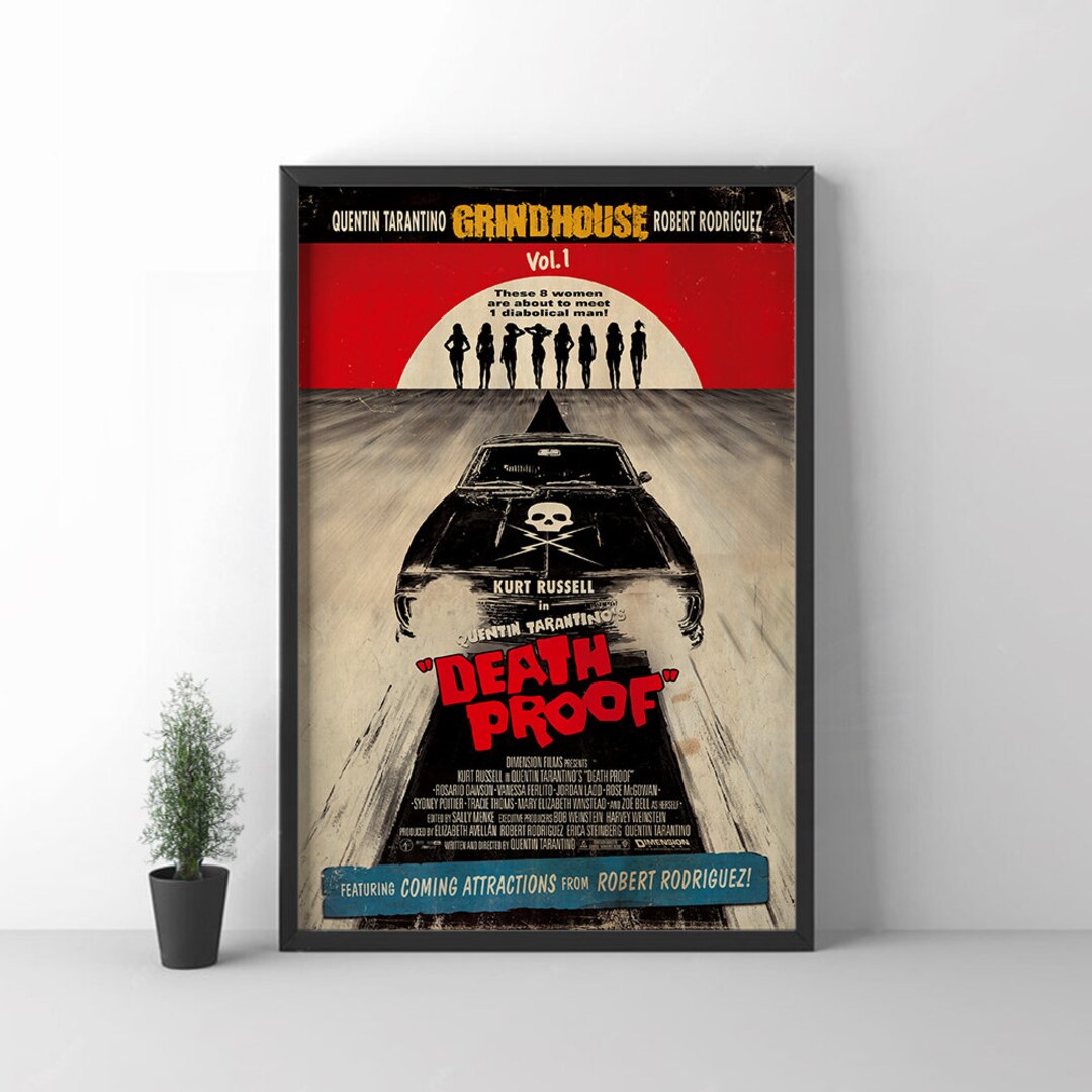 Grindhouse Movie Poster, Vintage Poster, Home Decor, Room Decor Wall ...