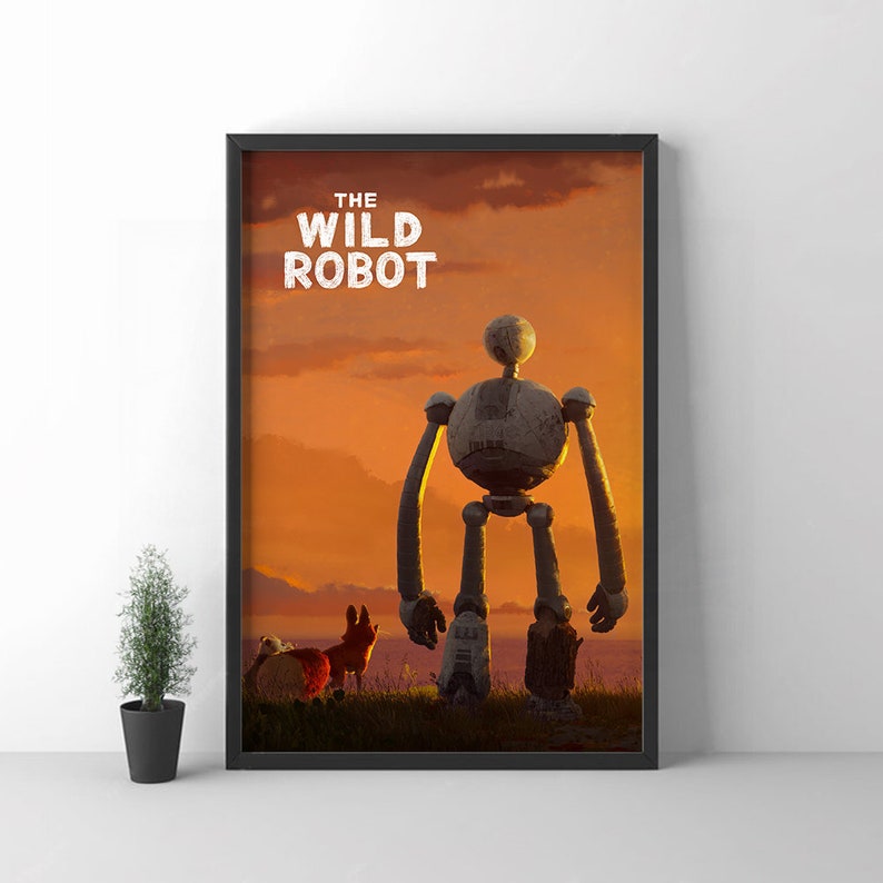 The Wild Robot Movie Poster, Vintage Poster, Home Decor, Room Decor ...