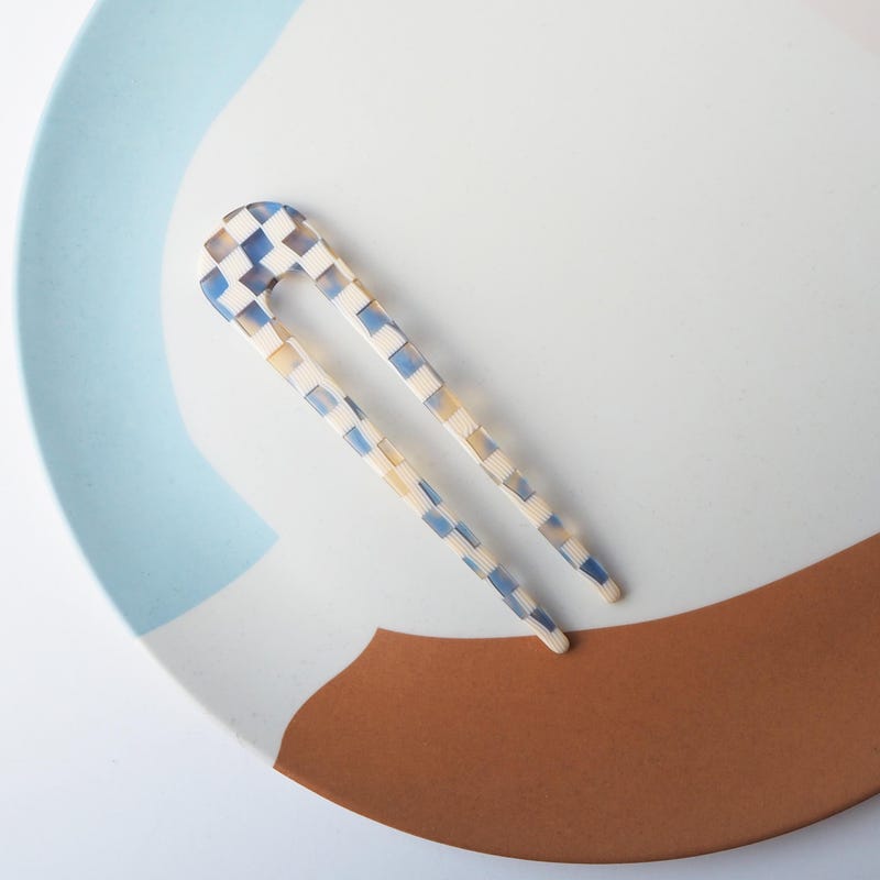 Blue Hair Pin French - Etsy UK