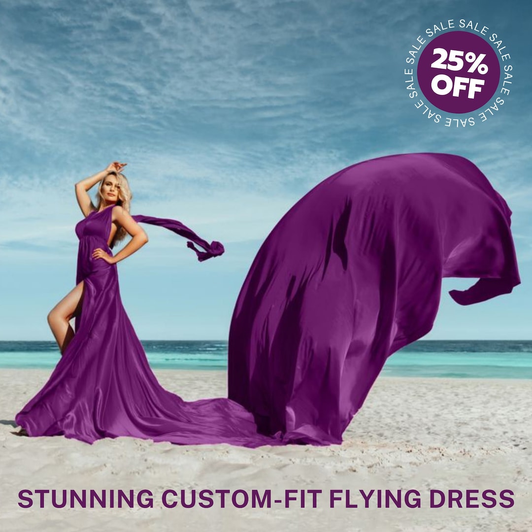 Flying Dress - Long Flying Dress for Photoshoot - Santorini Flying ...