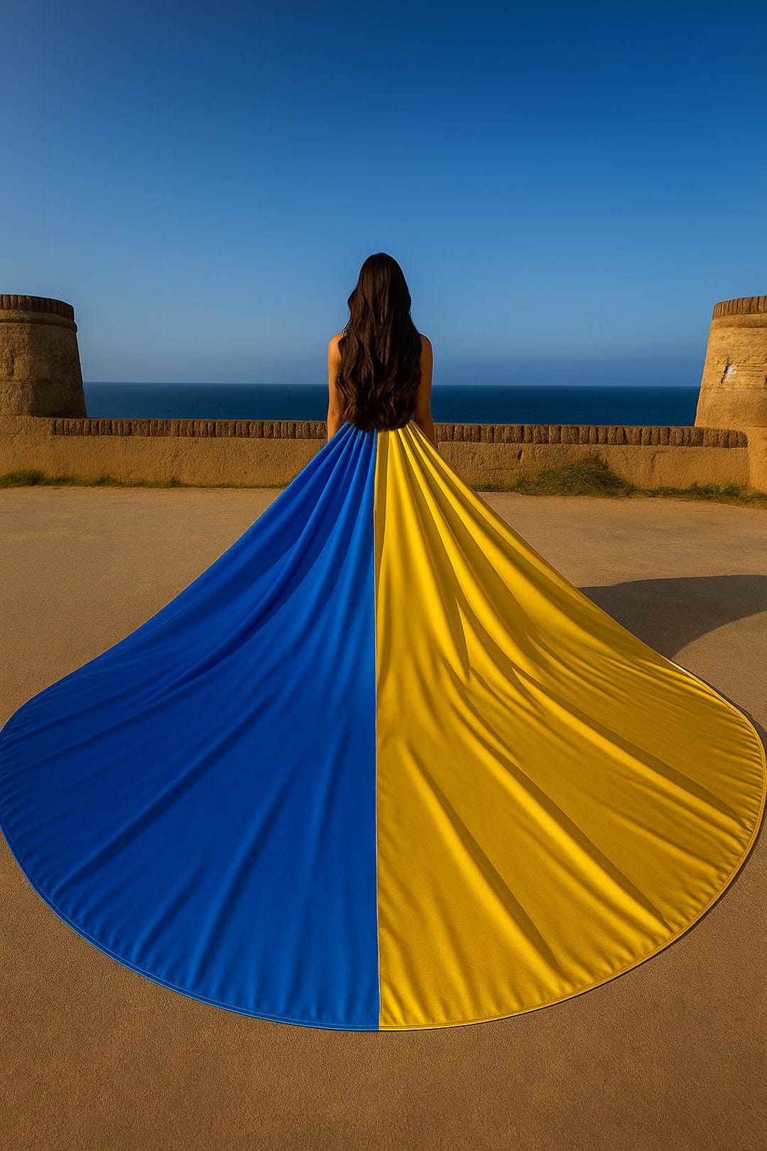 Long Flying Dress for Photoshoot Infinity Top Long Train Satin Gown ...