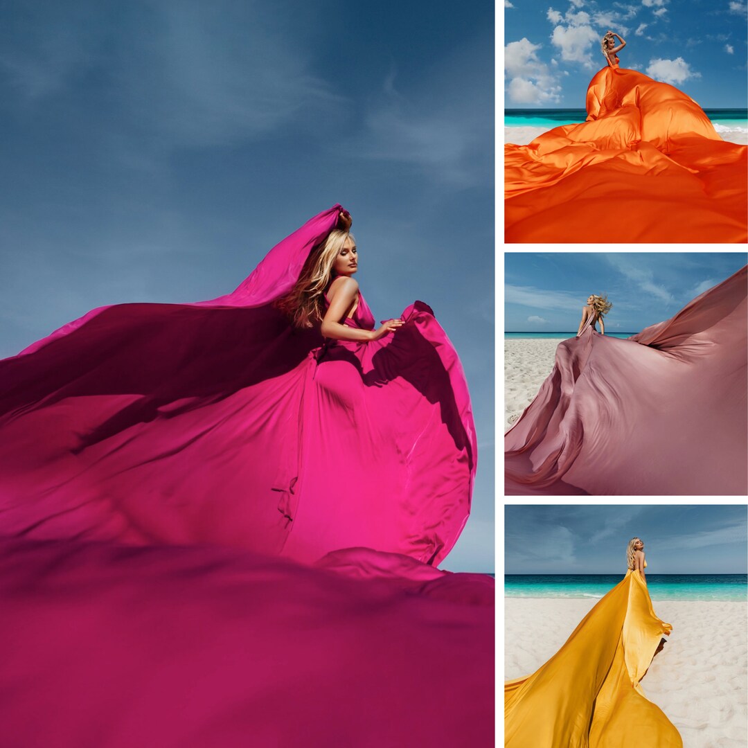 Custom Long Flying Dress Infinity Style With Adjustable Sizes and 20 ...