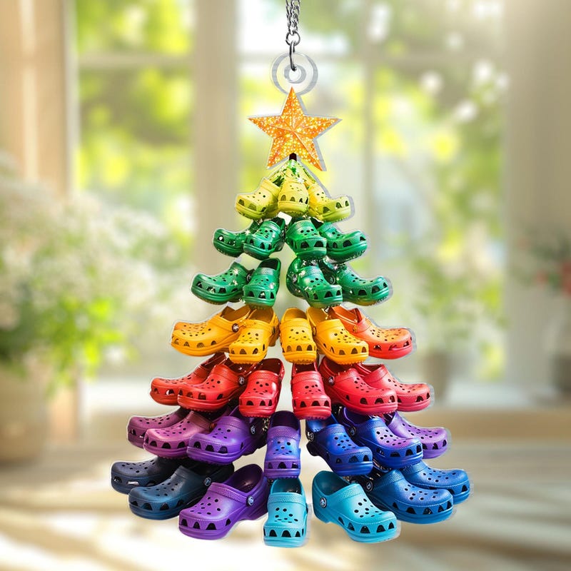Crocs Xmas Tree Decoration - Etsy