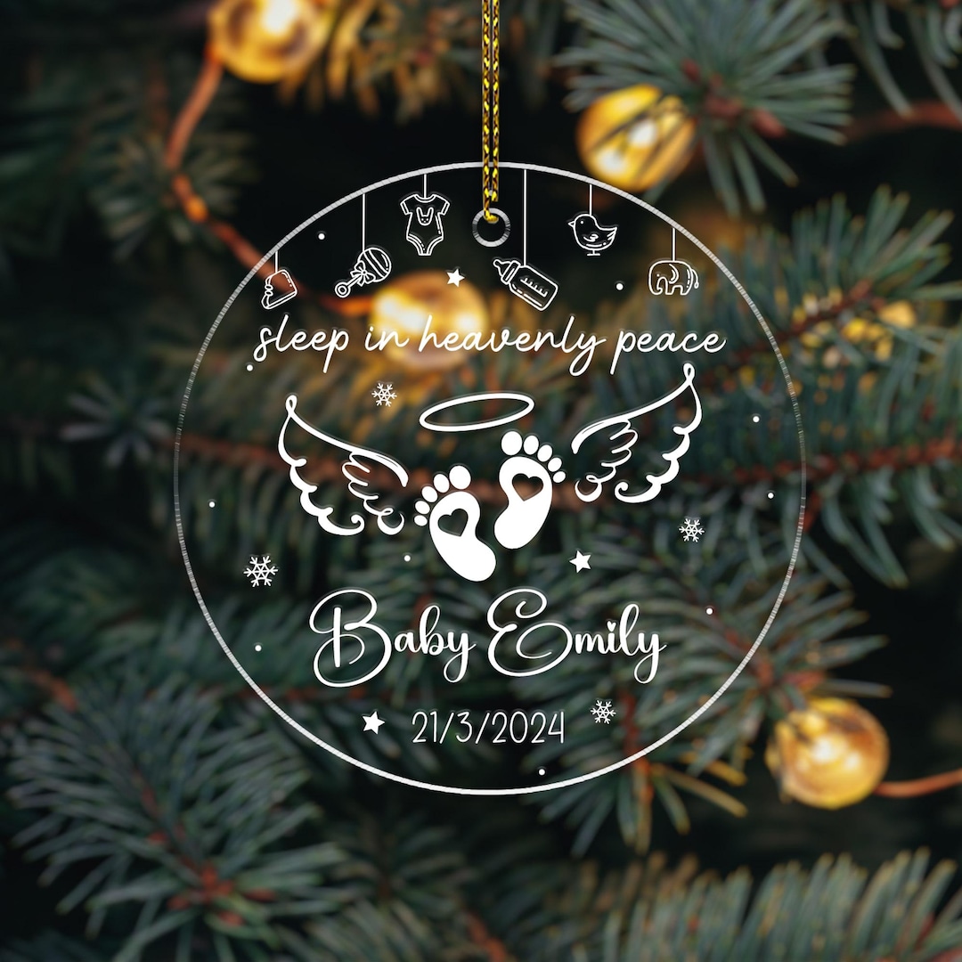 Personalized Miscarriage Ornament, Baby of Jesus, Infant Loss ...