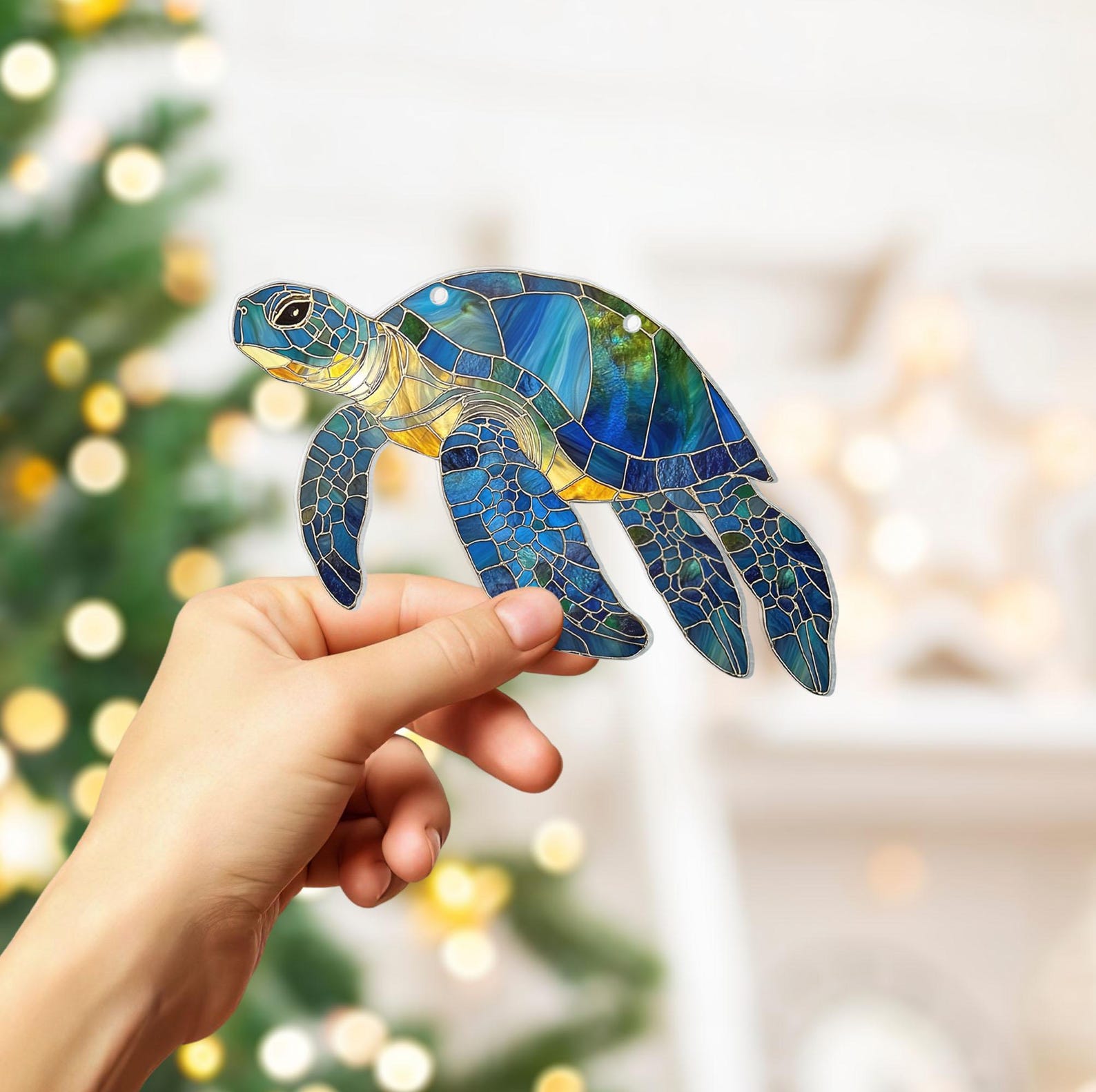 Sea Turtle Acrylic Window Hanging Suncatcher, Turtle Suncatcher, Turtle ...