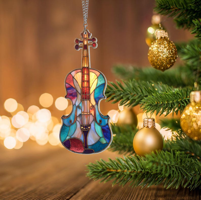 Personalized Violin Suncatcher, Violin Window Hanging,music Instrument ...