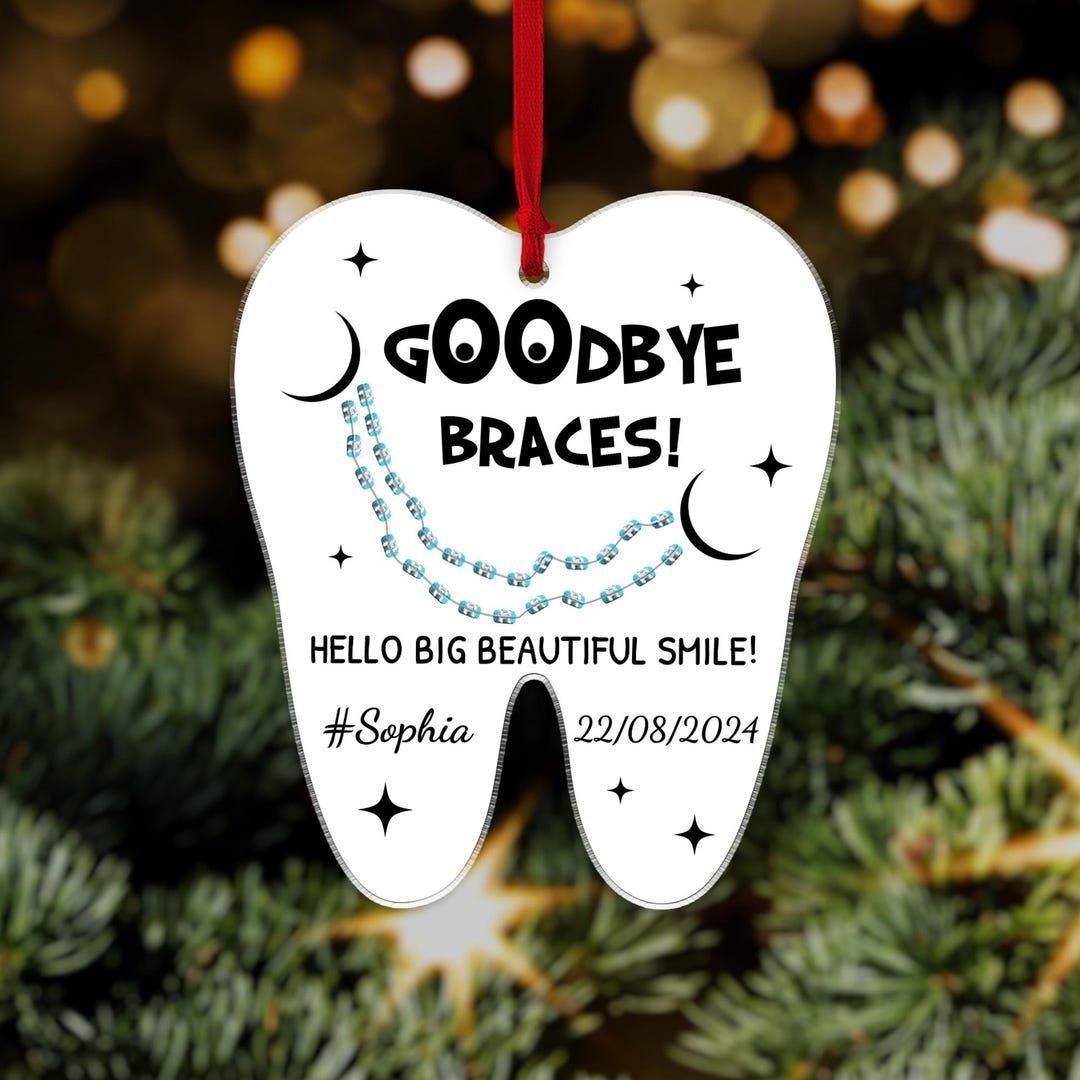 Goodbye Braces Gift, Dental Hygienist Gift, Personalized Braces ...