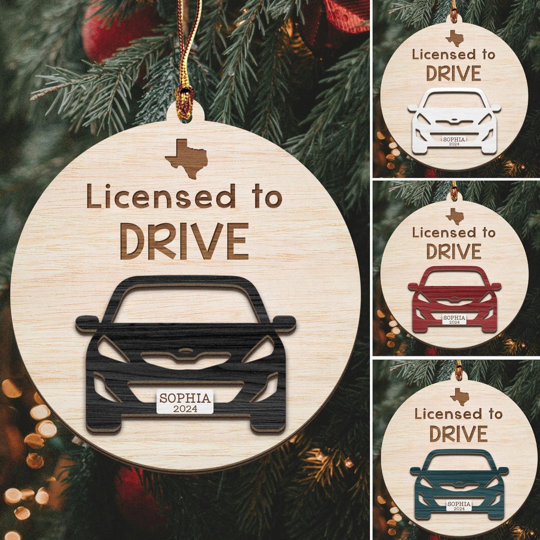New Driver Ornament, Funny Christmas Gift, Teenage Driver, Sweet 16 ...