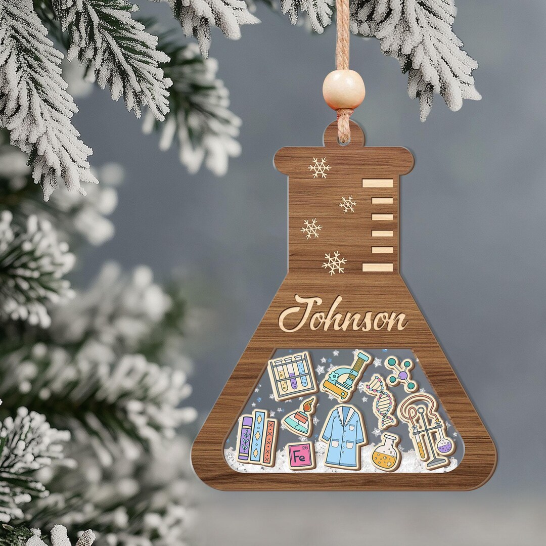 Personalized Science Shaker Ornament for Kids Teachers | Custom ...
