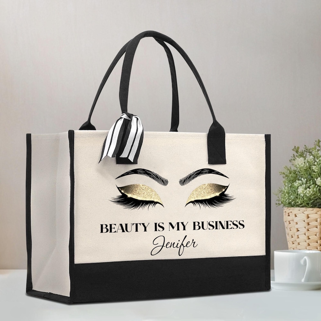 Personalized Beauty Eyelashes Tote Bag, Esthetician Gifts, Eyelash ...