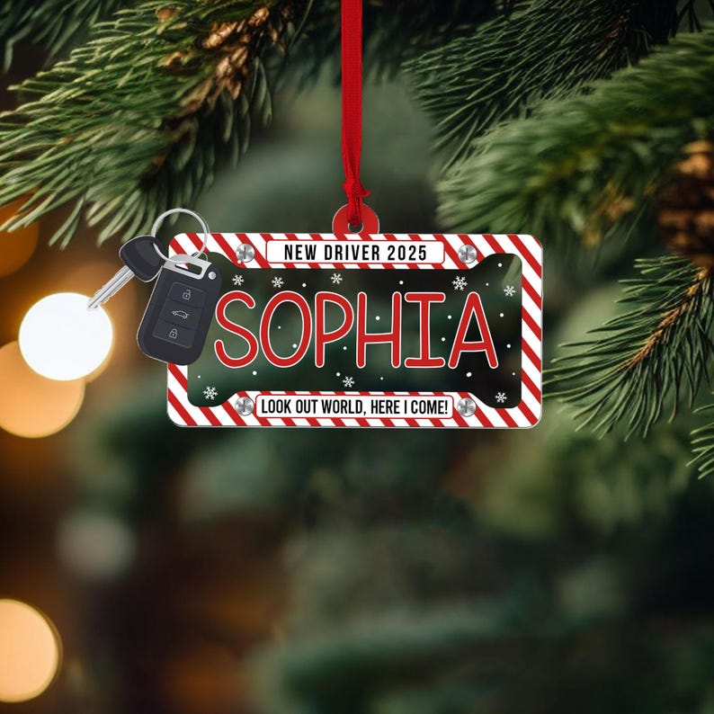 Personalized New Driver Ornament, Custom Driving Keepsake With Name ...
