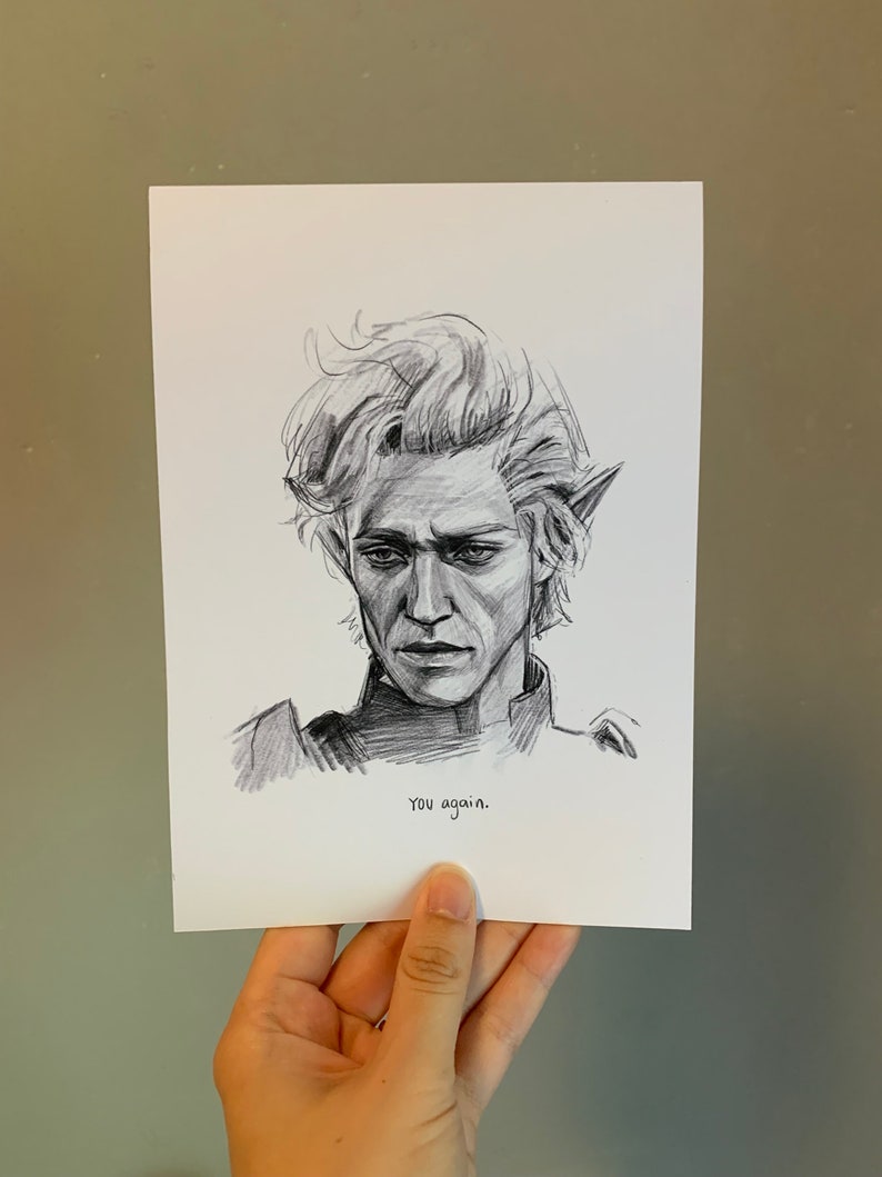 Baldurs Gate 3 Character Portrait | Art Print | A5 - Etsy