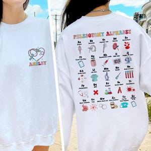 Phlebotomist Nurse Shirt, Phlebotomy Alphabet Shirt, Phlebotomy Tech ...