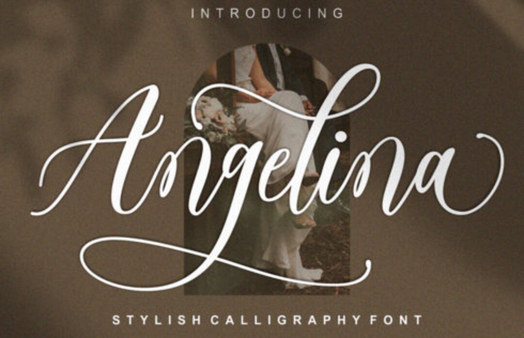 Angelina Font, Calligraphy Font, Wedding Font, Modern Font, Display ...