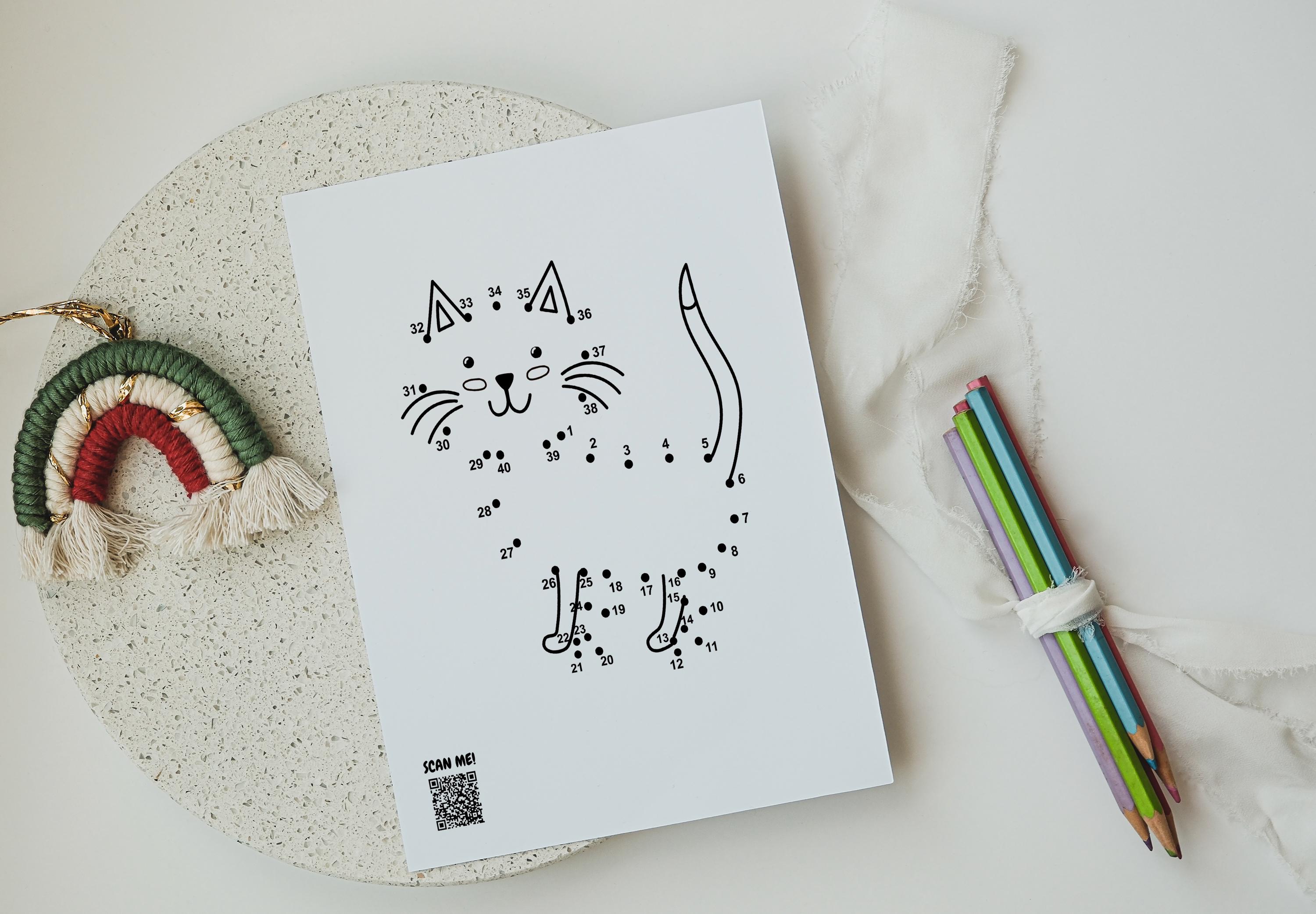 Printable Colouring Page Bundle With AR – 7 Dot-to-dot Sheets | AR Coloring Pages for Kids | Fun ...