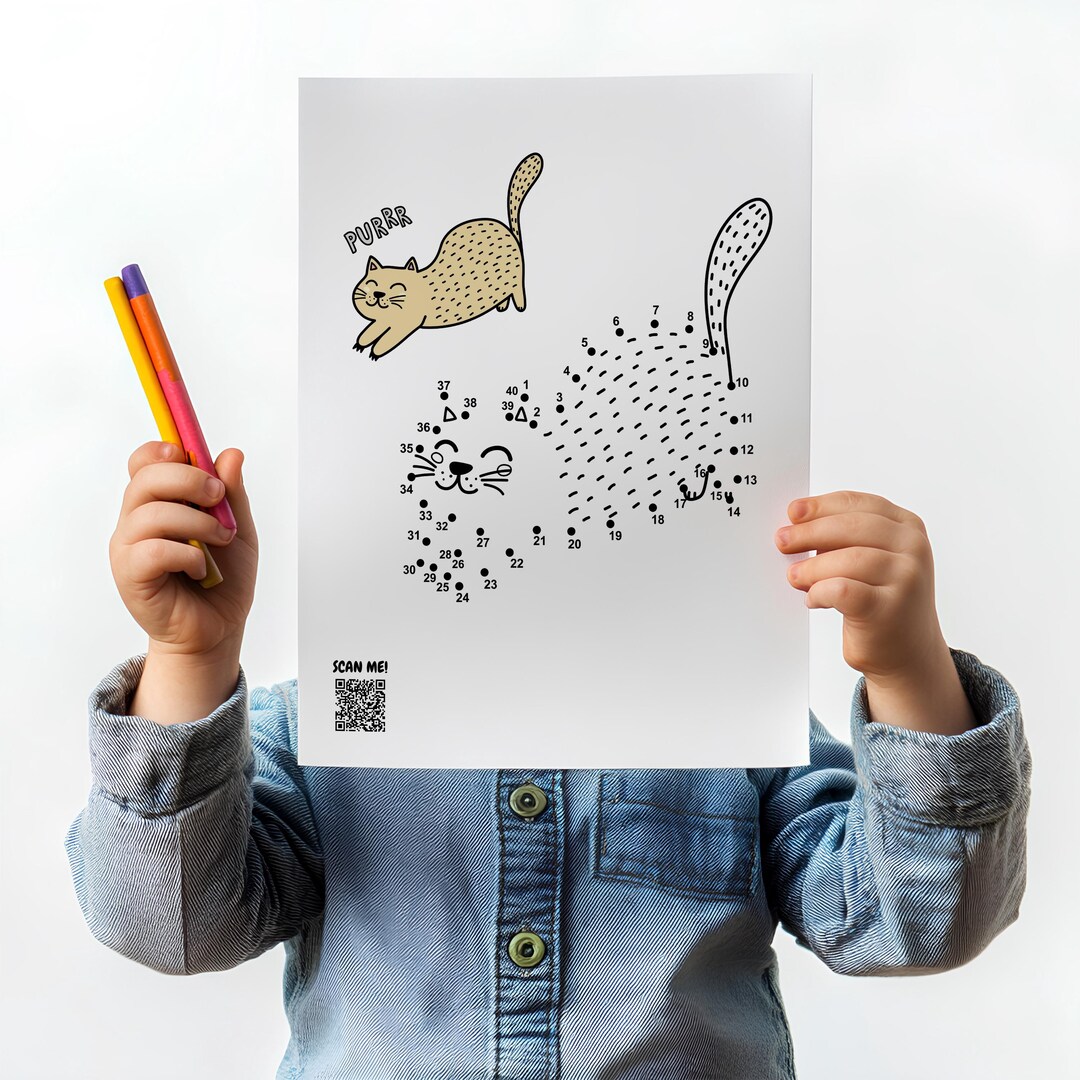 Printable AR Colouring Pages Bundle – 7 Animal Dot-to-dot Sheets | AR ...
