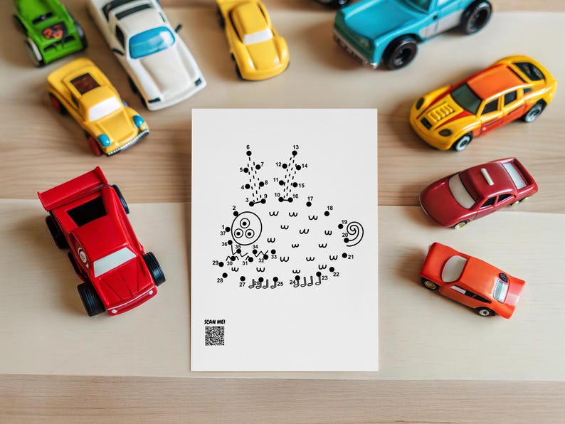 Printable AR Colouring Pages Cute Monster Bundle – 7 Dot-to-dot Sheets ...