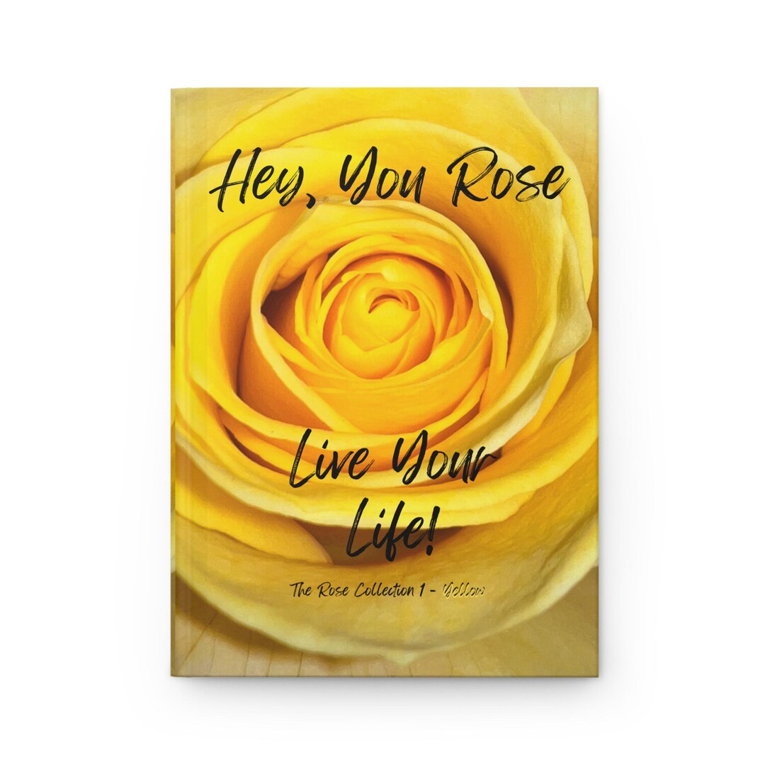 Yellow Rose Journal: Floral Hardcover Notebook, Botanical Design - Etsy