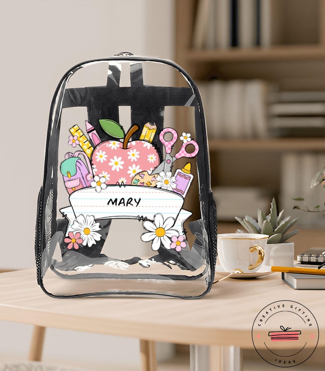 Personalized Clear PVC Kids Backpack Back to School Gift: Custom ...