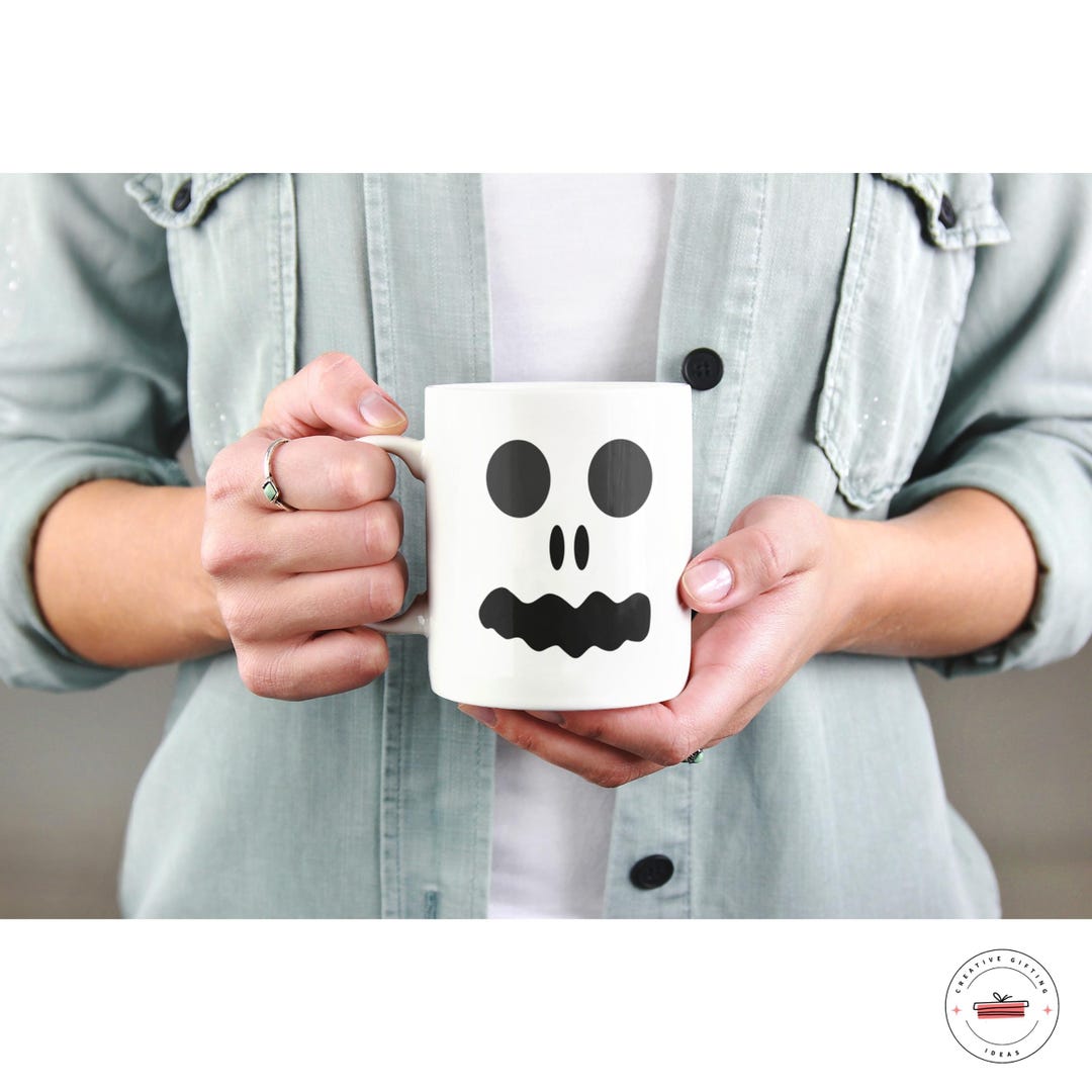 Ghost Coffee Latte Mug: Spooky Halloween Drinkware - Etsy