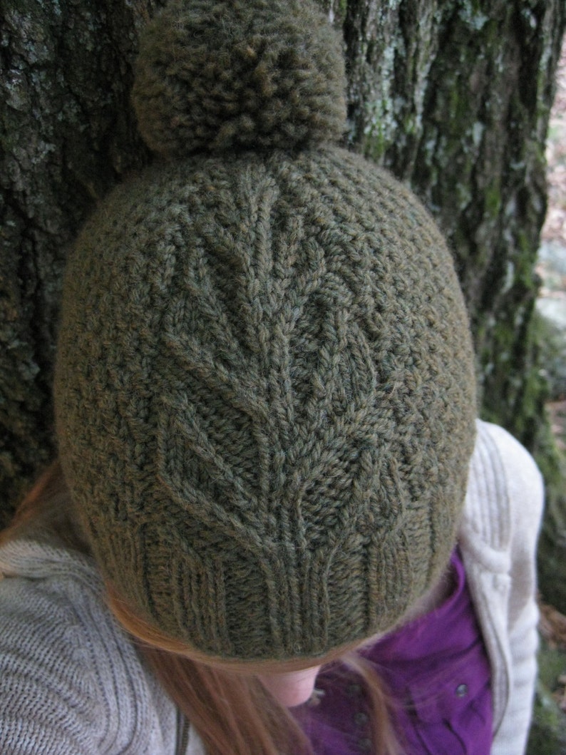 Cabin Hat Knitting Pattern Pdf - Etsy
