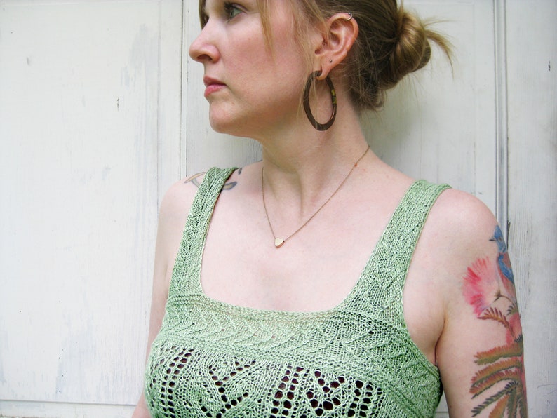 Botanica Tank Top Knitting Pattern Pdf - Etsy