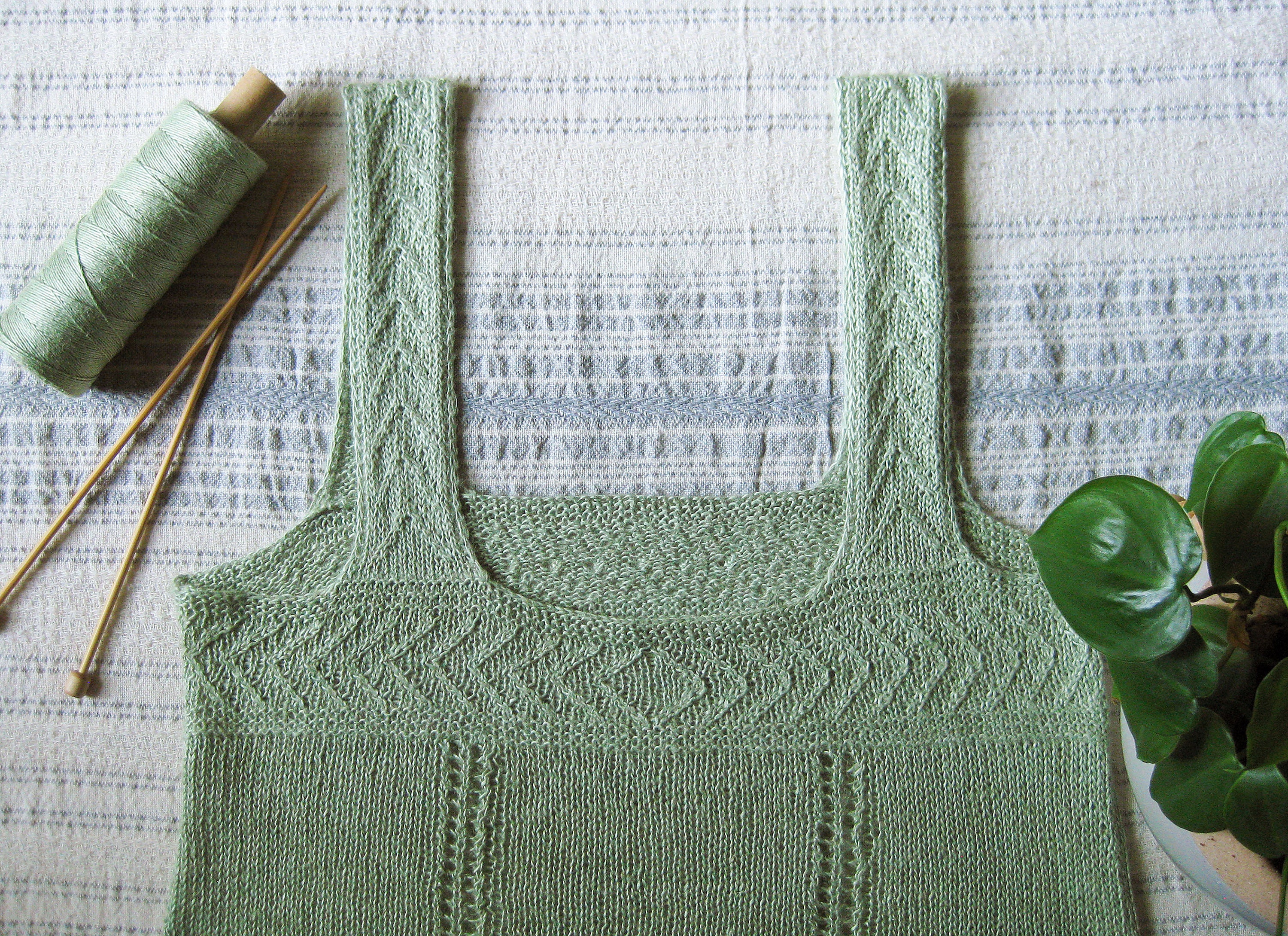 Botanica Tank Top Knitting Pattern Pdf - Etsy