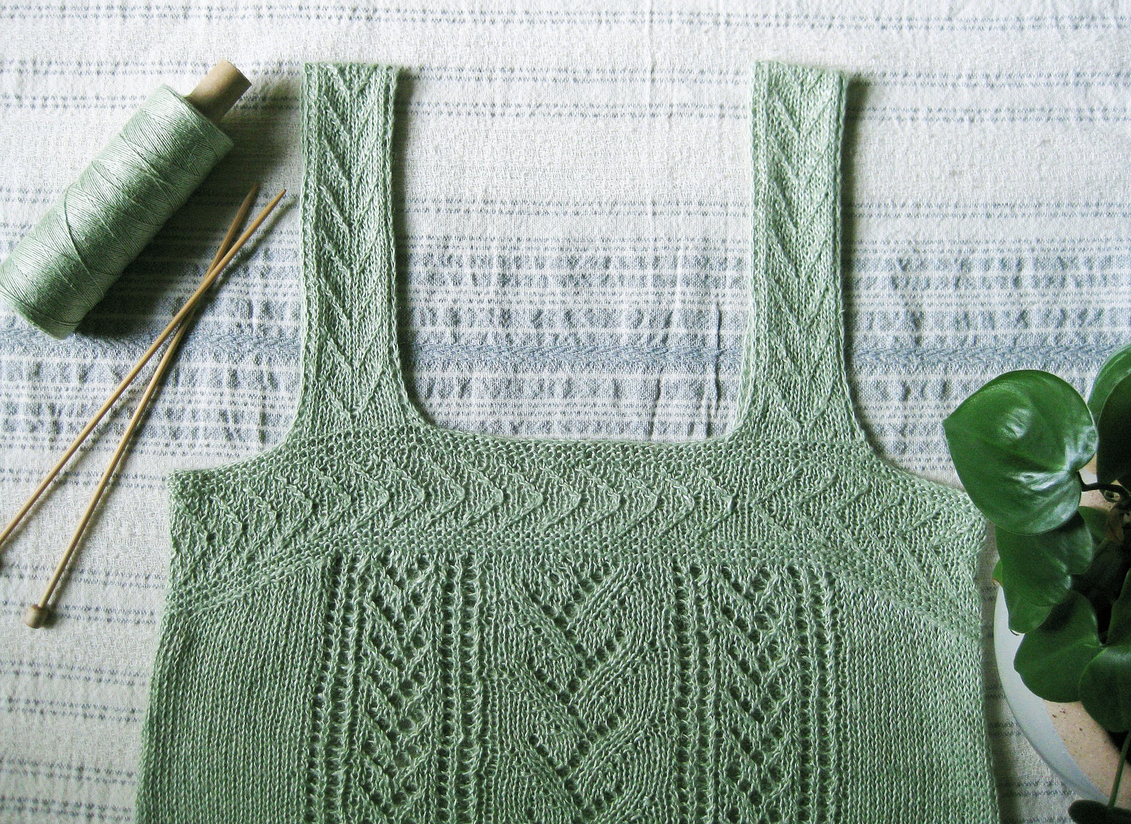 Botanica Tank Top Knitting Pattern Pdf - Etsy
