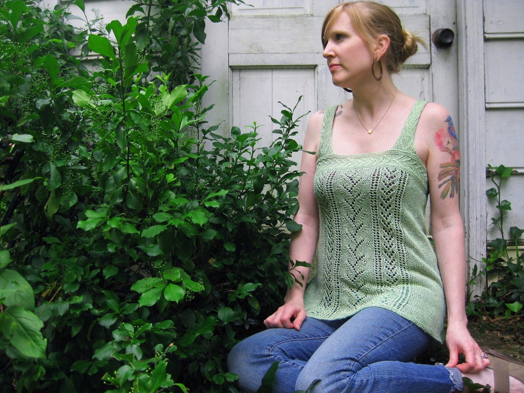 Botanica Tank Top Knitting Pattern Pdf - Etsy