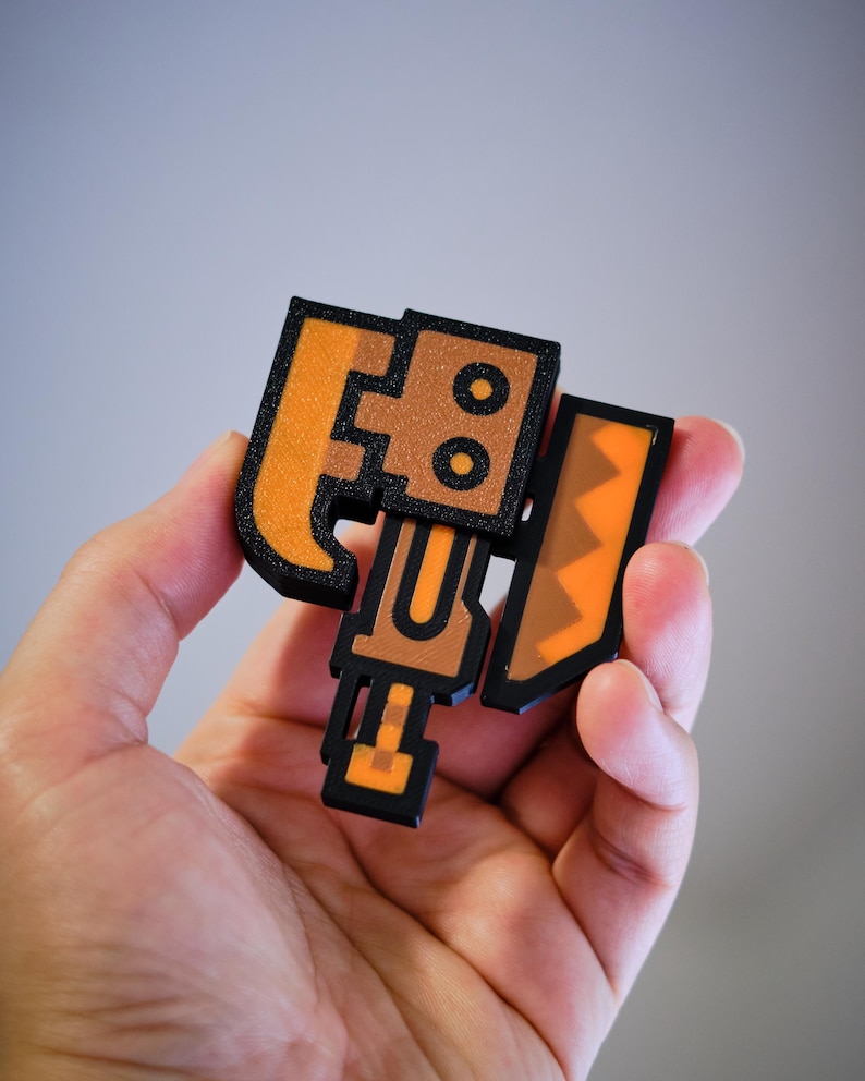 Mhunter Switch Axe Transforming Keychain [rare 8] - Etsy Hong Kong