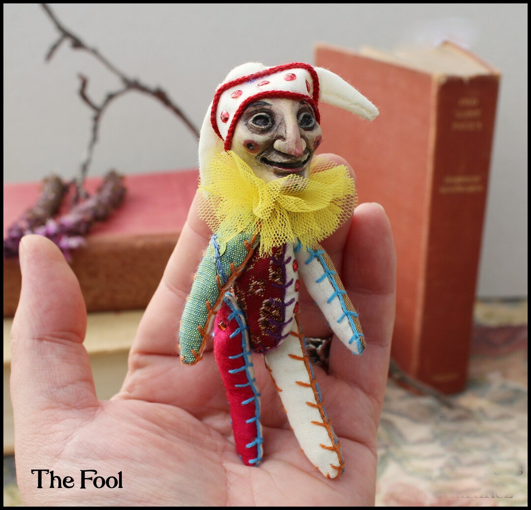 The Fool Folk Horror Revival Art Doll Miniature, Mr Punch OOAK Film Fan ...