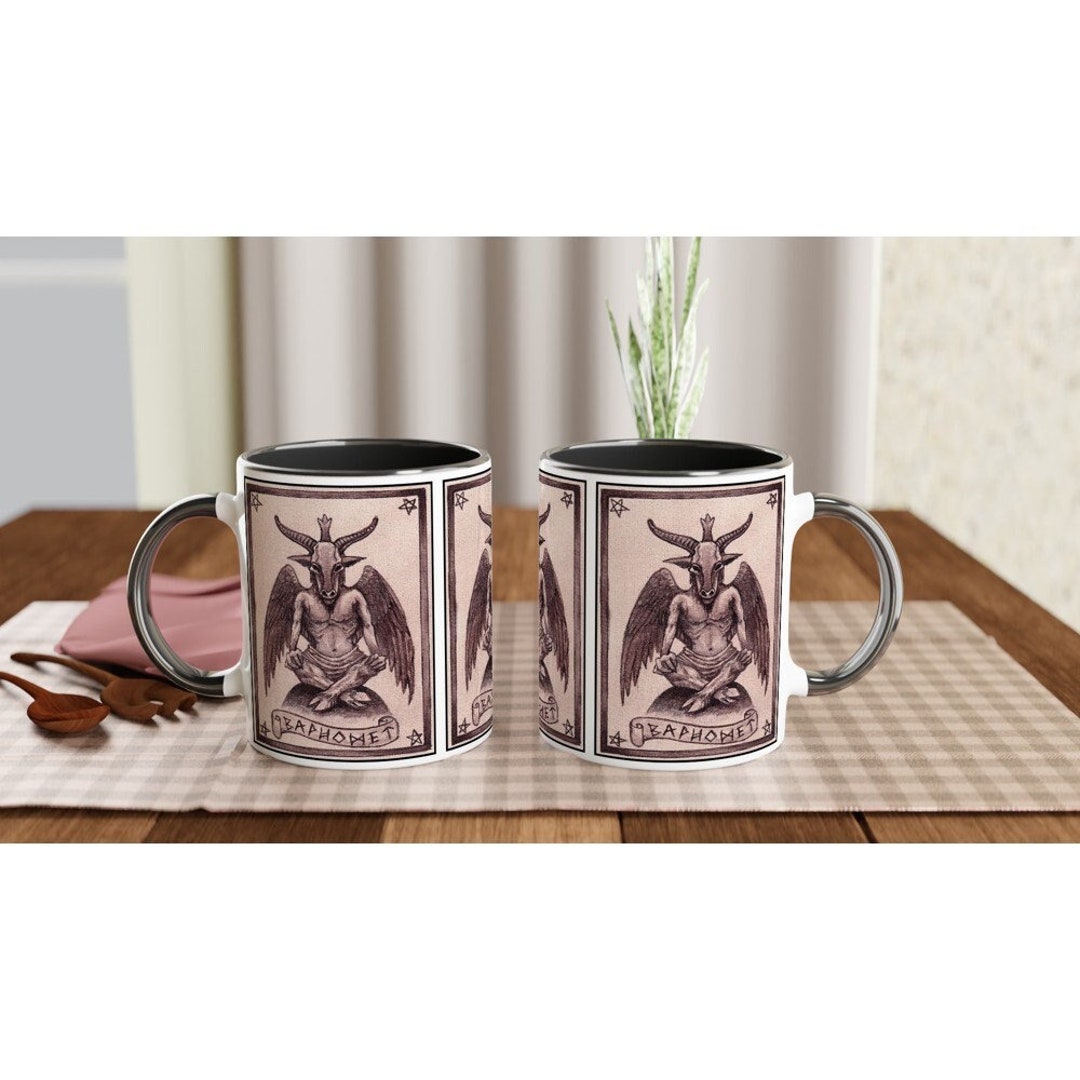 Baphomet Folk Horror Revival Mug, Goat of Mendes Hammer Horror Mug ...