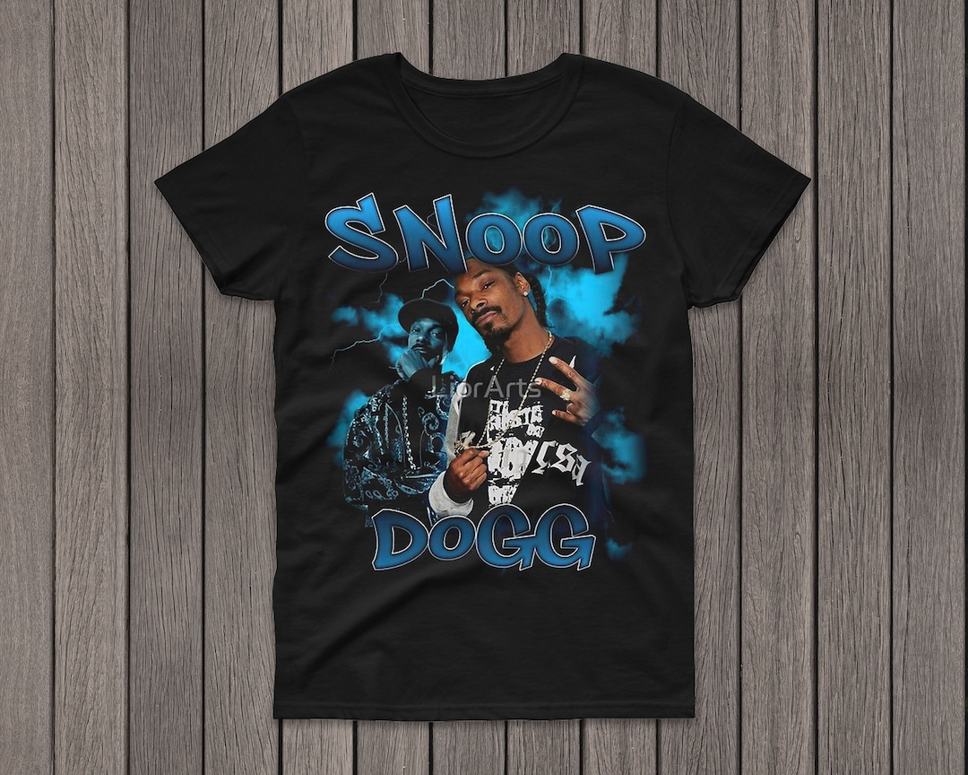 Retro Snoop Dogg T-shirt 90s Merch West Coast Cali Rap Bootleg Graphic ...