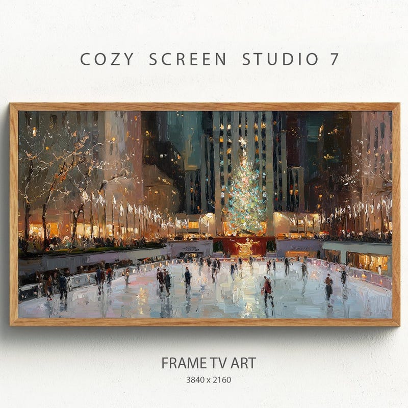 Rockefeller Center Tree Art - Etsy